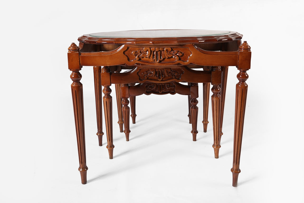Nesting Coffee Tables - Hand engraved (3 Tables)