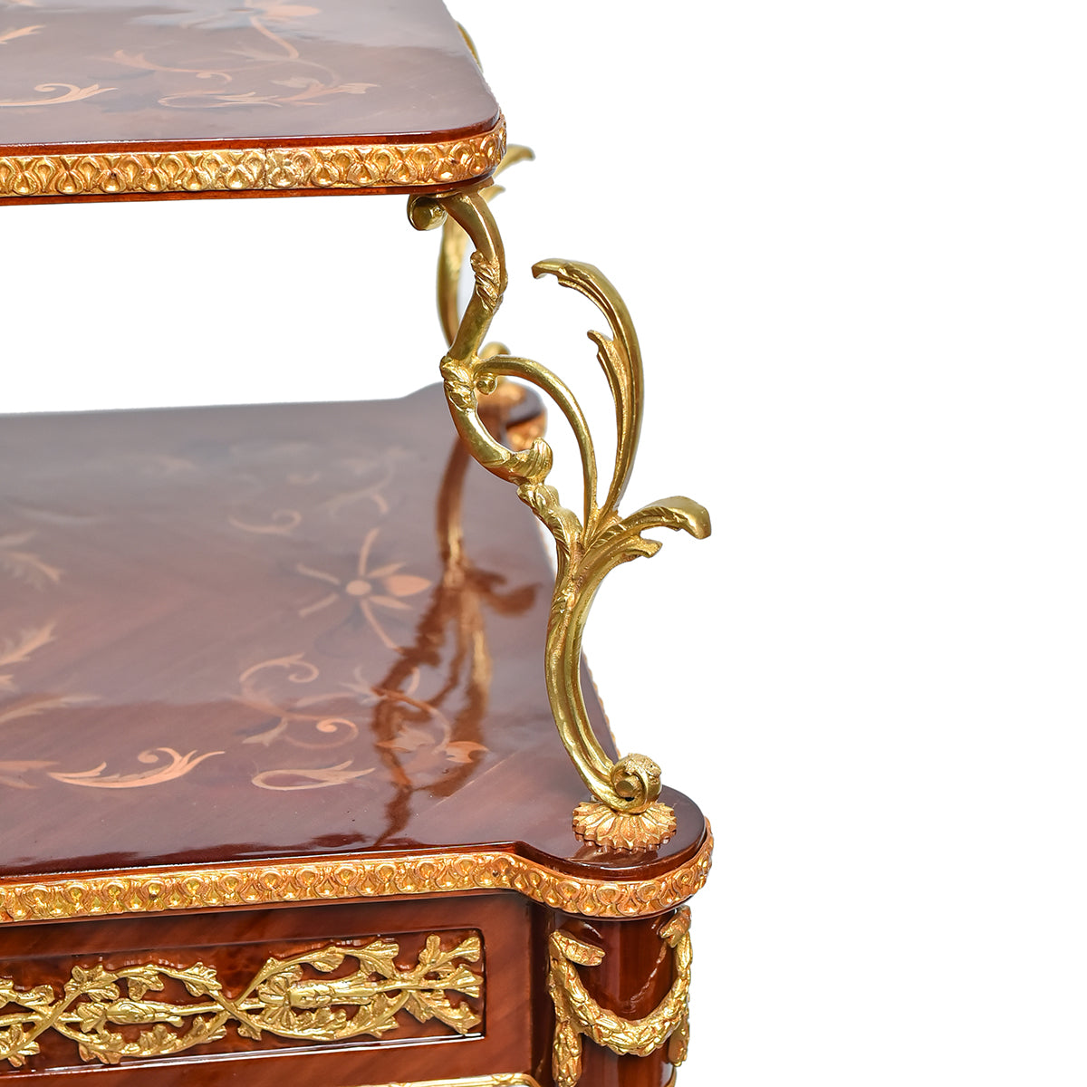 French Louis XV ormolu mounted tea cart | Fntique Furniture
